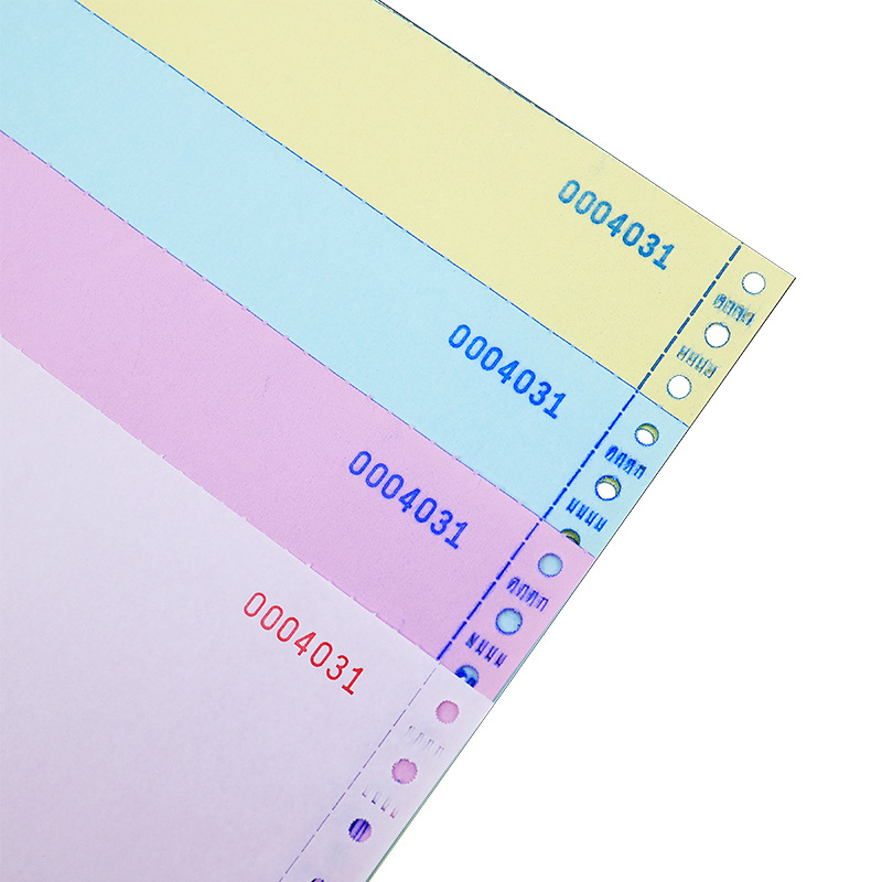 High Quality 2 Ply 3 Equal Parts Colorful Tear-off Edges 1000 Pages ...