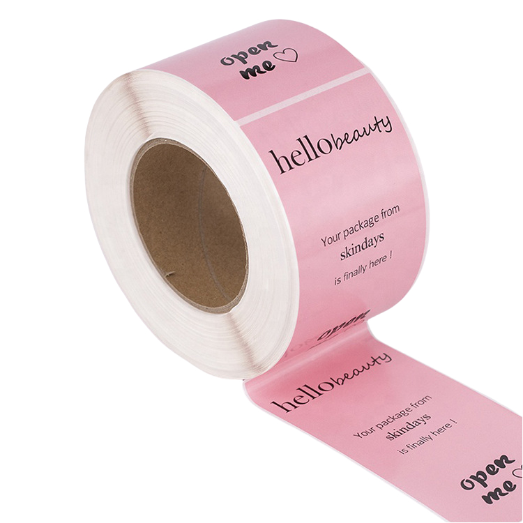 Custom Sticker Roll Waterproof Adhesive Vinyl Brand Logo Sealing Round ...