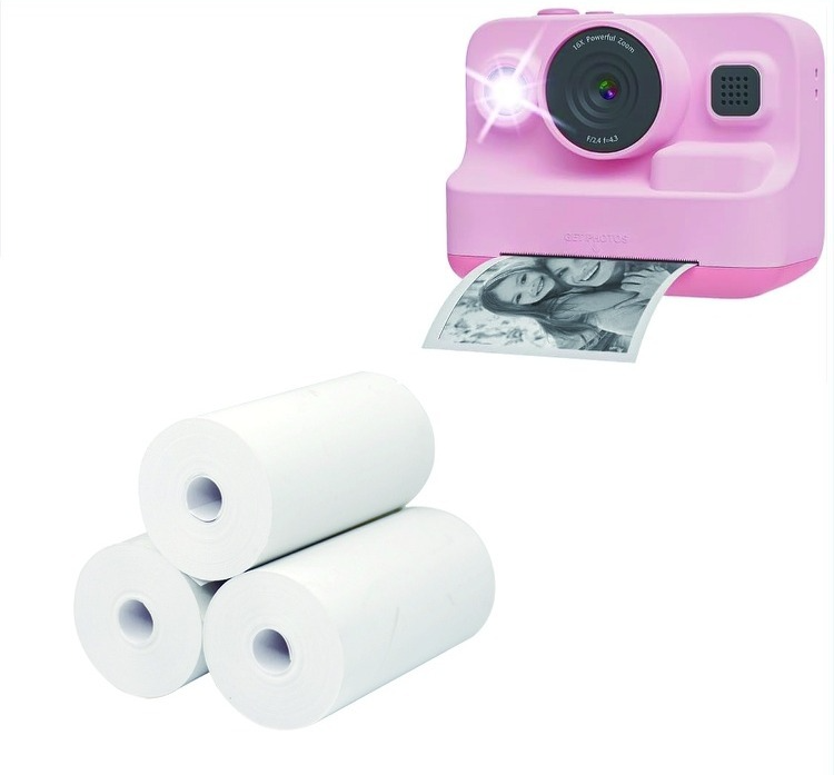 57*25mm 50Rolls Printer Paper for Kids Instant Print Camera - HD ...