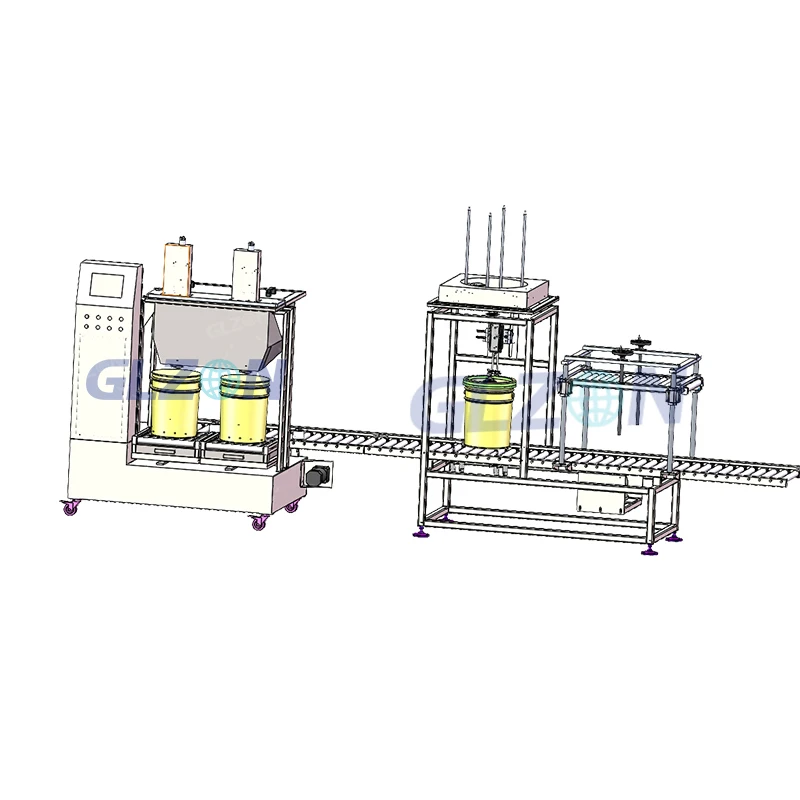 Fully Auto Ex-proof Chemical Liquid Automatic Metal Pail Weight Filler ...