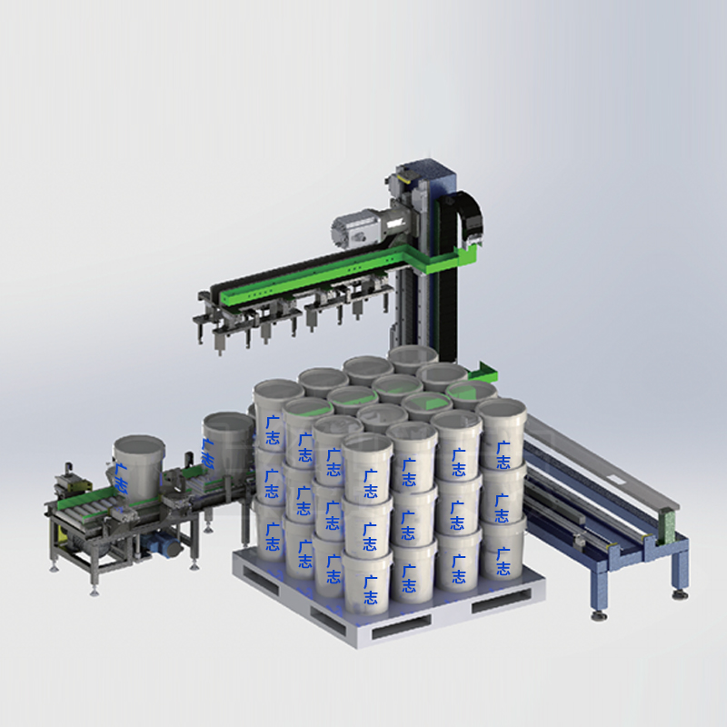 Cantilever Auto Pail Palletizer - GLZON