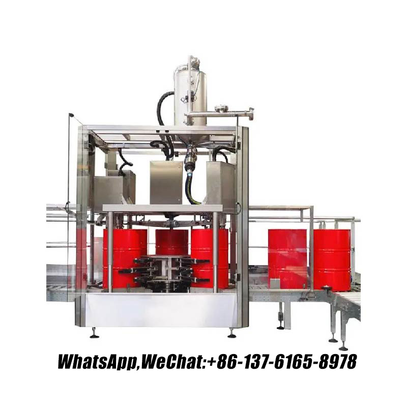 200L Fully Automatic Drum Filling Machine High-Speed Precision Filling ...