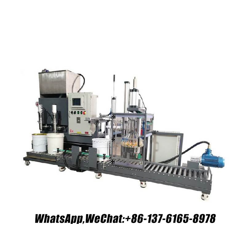 Paint and Coating Liquid Filling Machine for 5 Gallon Buckets 18L ...
