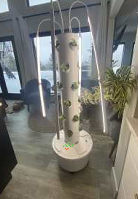 Canadian Customer Buys Mini Hydroponic Tower Equipment for Planting ...