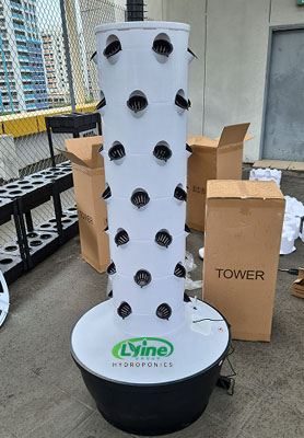 Singapore Hydroponics Tower Rooftop Farm - Shipping Container Farms System