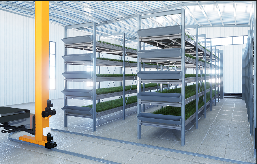 Full Automatic Vertical Hydroponic Fodder Production Line for Barley ...