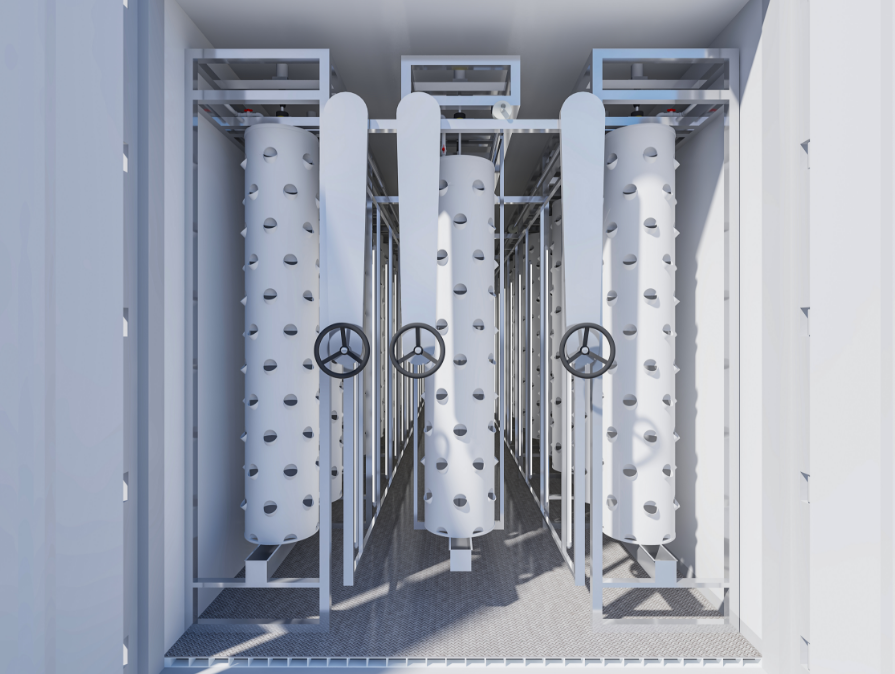 Lyine Hydroponics Rotating Tower Growing Container Farm System1 | Lyine