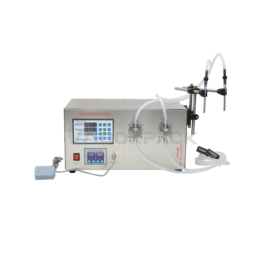 GFK-980 Double-head Magnetic Pump Liquid Bottle Filling Machine - Moonpack