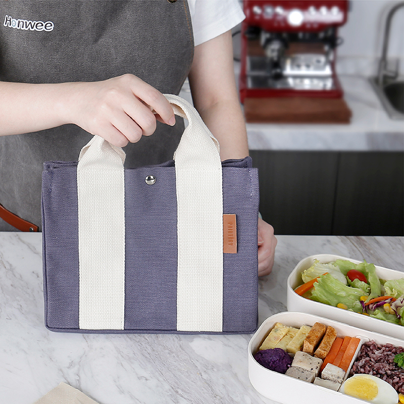 Portable Women Kids Insulated Canvas Cooler Lunch Box Picnic Bags OEM ...