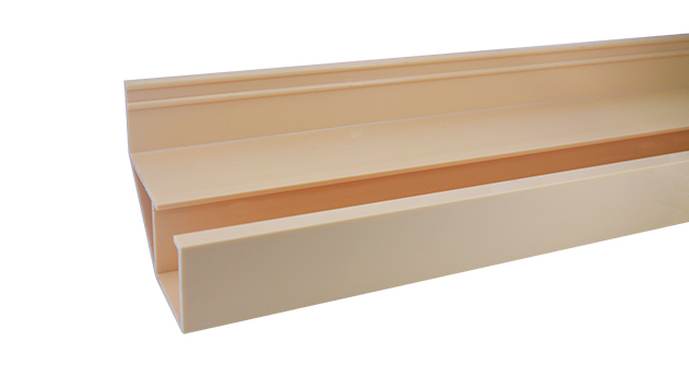 Plastic Roller Track Guide Rail Yellow