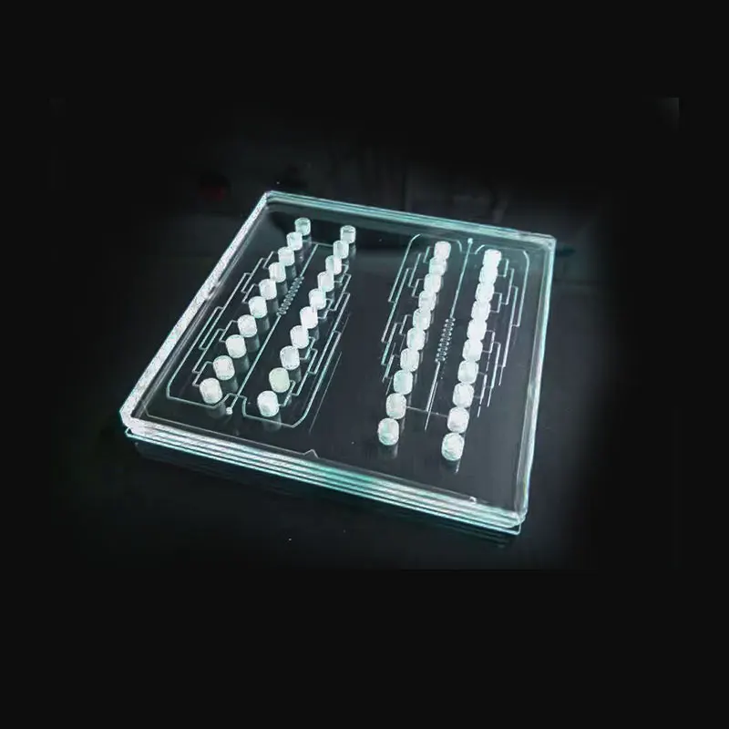 Cnc Route Acrylic Microfluidic Chips Machining Acrylic Chip