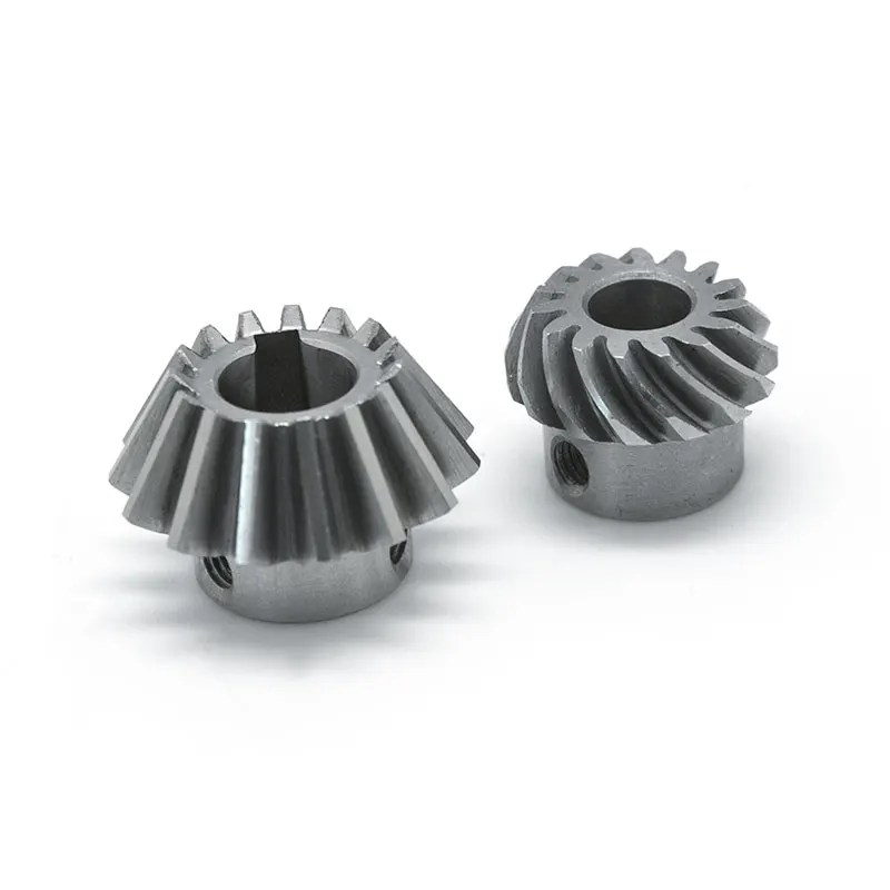 Engrenage conique droit hélicoïdal en spirale pour outil électrique avec cémentation durcie