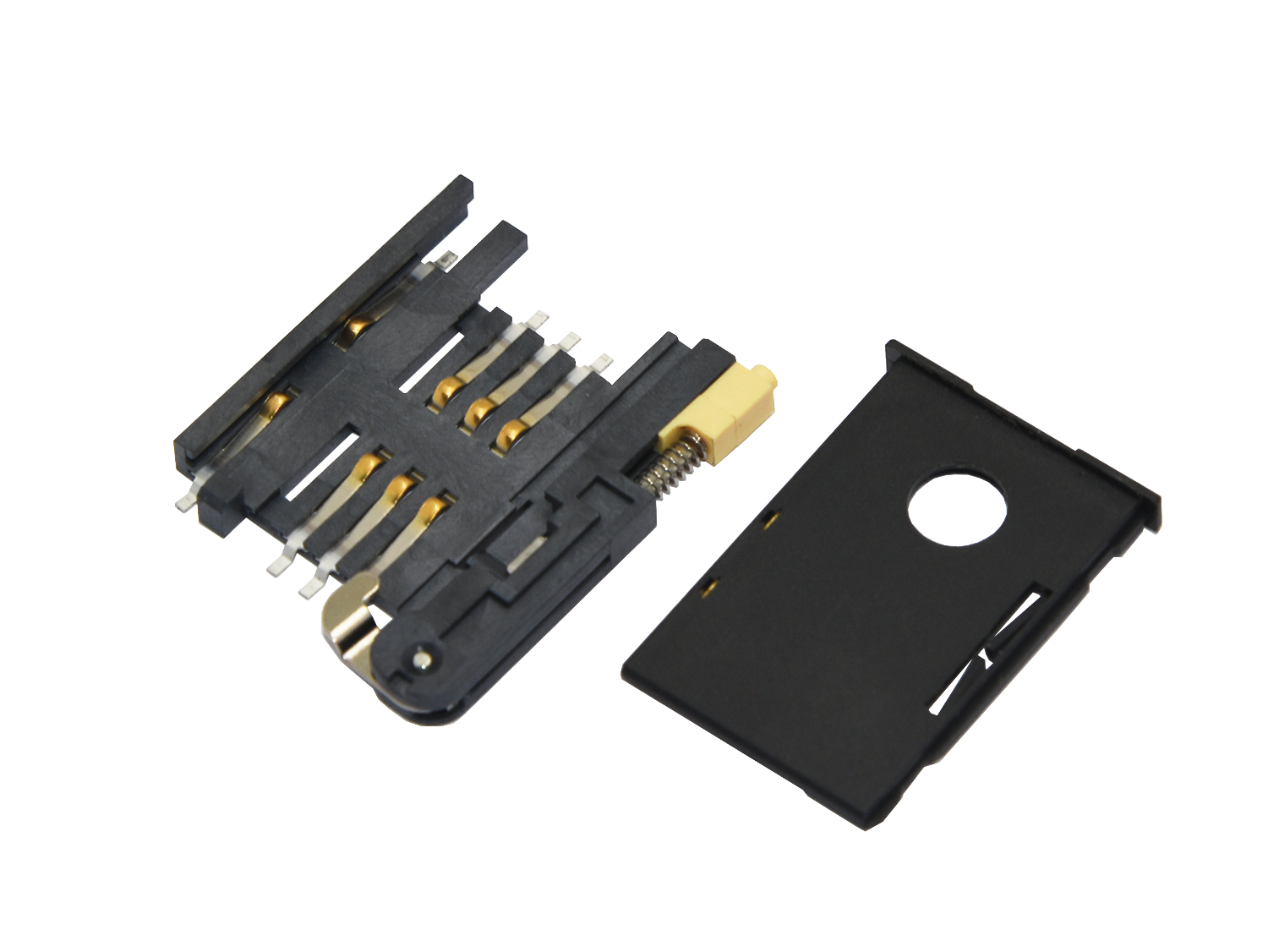 Kls1-sim-014 2.54mm Sim Card Connector 6 Pin 8pin, Push Push