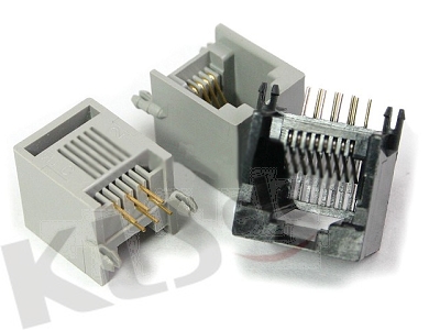 Kls12-124-6p Modular Jack Rj11/rj12/rj14/rj25 (55series)