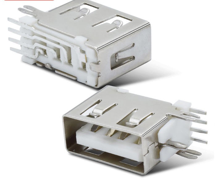 Kls1-1822 Upright Dip 90 a Female Usb Connector L10.0mm