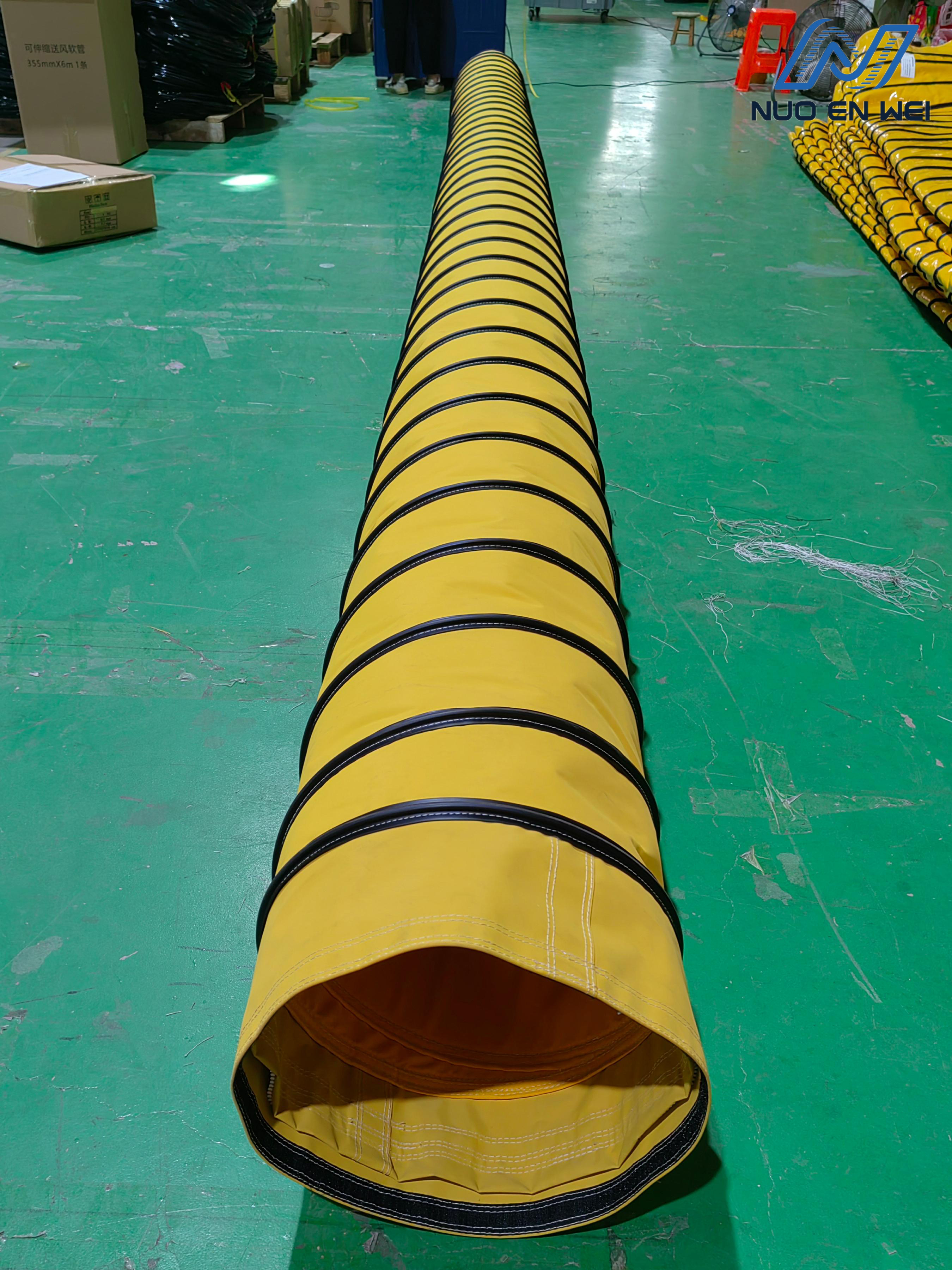 PCA Wire Wound Duct - Hypalon & PVC | Fire-Resistant | 8"-14" Diameters | NUOENWEI