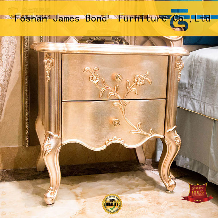 James Bond Classical Bedside Table Designs 14k Gold and Solid Wood ...