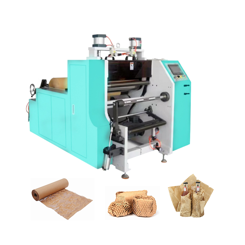 Automatic Craft Honeycomb Paper Roll Wrap Packing Die Cutter Cutting ...