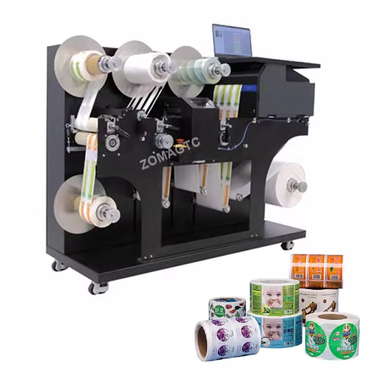 Automatic Roll to Roll Label Digital Uv Printer Die Cutting Sticker ...