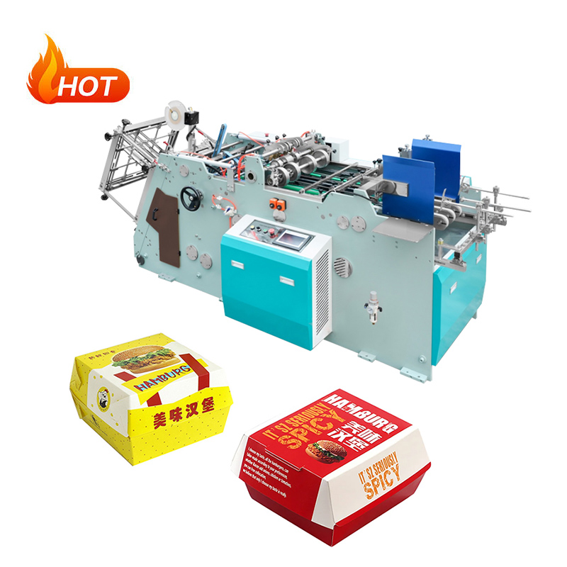 Automatic Paper Lunch Box Forming Machine High Speed Hamburger Box ...