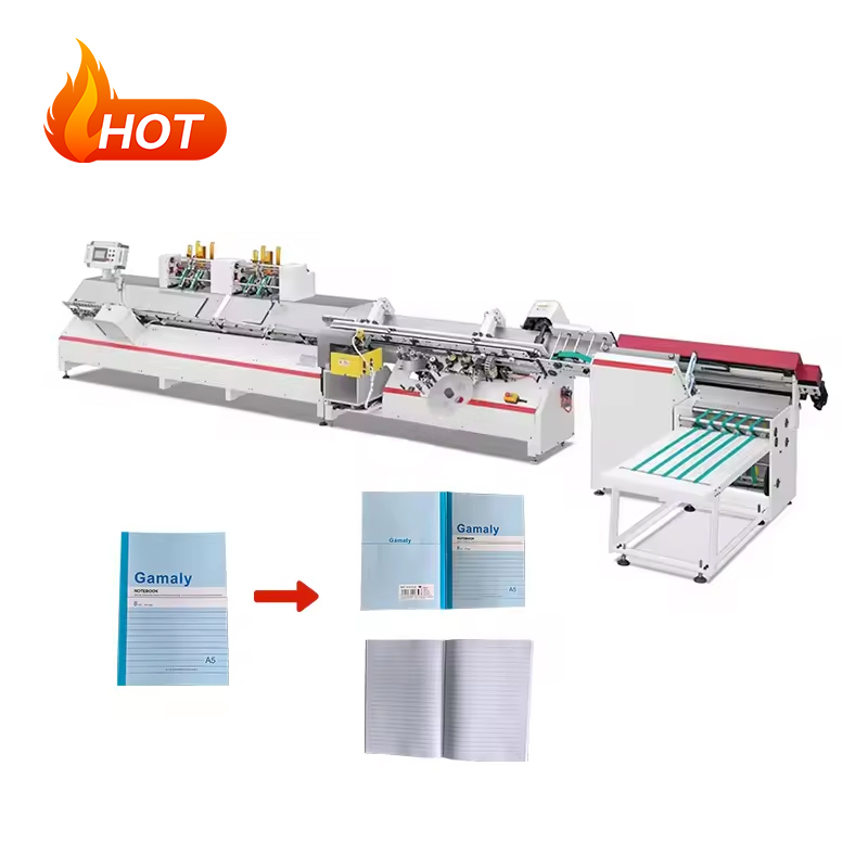 Hot Melt Glue Book Block End Sheet Tipping Gluing Machine Dual Feeder ...