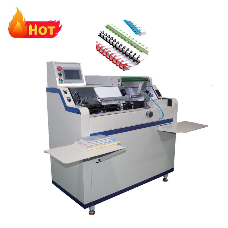 PVC PET Plastic Ring Loop Binder Spiral Forming Machine Single Wire Spiral Binding Machine for ...