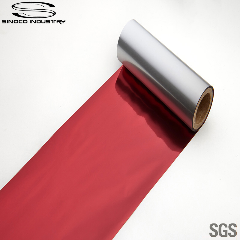 Metallic Red Ribbon Shiny Color Thermal Transfer Ribbon SNR8022 OEM ...