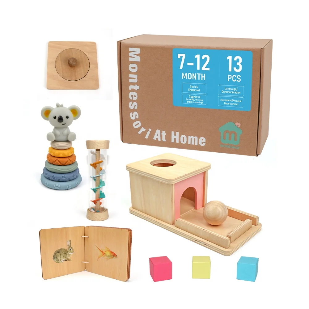 Montessori Object Permanence Box Toys for 1 Year Old Educational ...