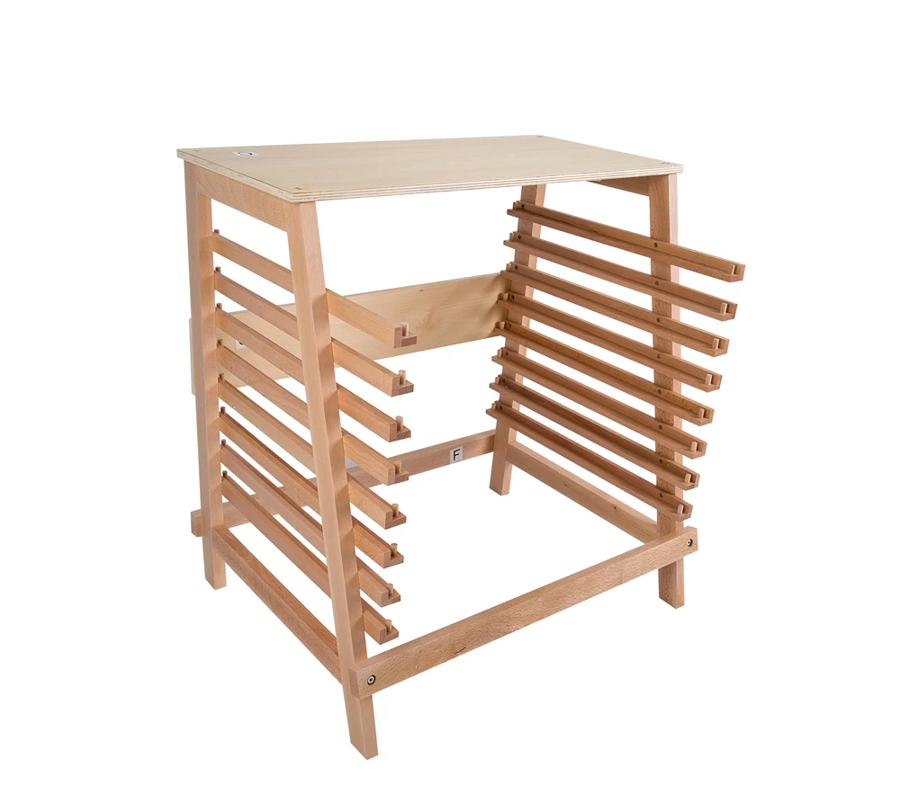 Wooden Montessori Geography Map Cabinet Stand | Montessori Geography