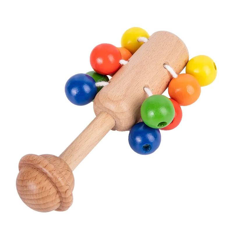 Montessori Wooden Color Rattle Toy for Early Education | Baby Toys