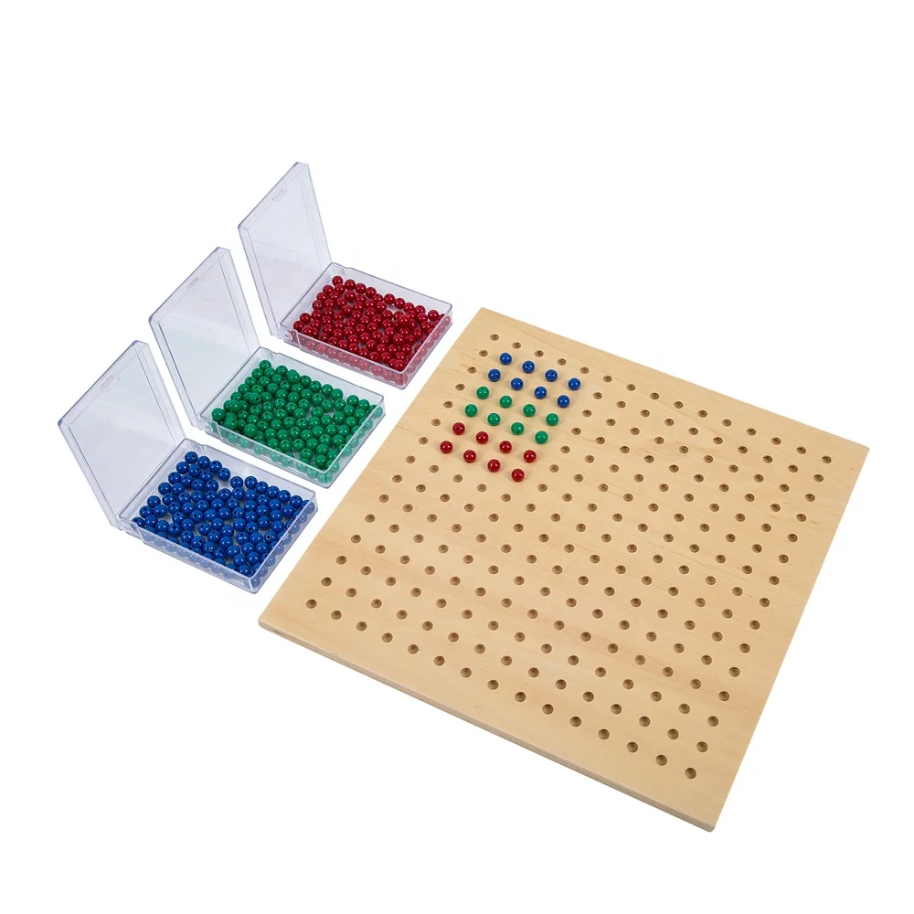 2020 Leader Joy Montessori Small Square Root Board Set - Beech Wood ...
