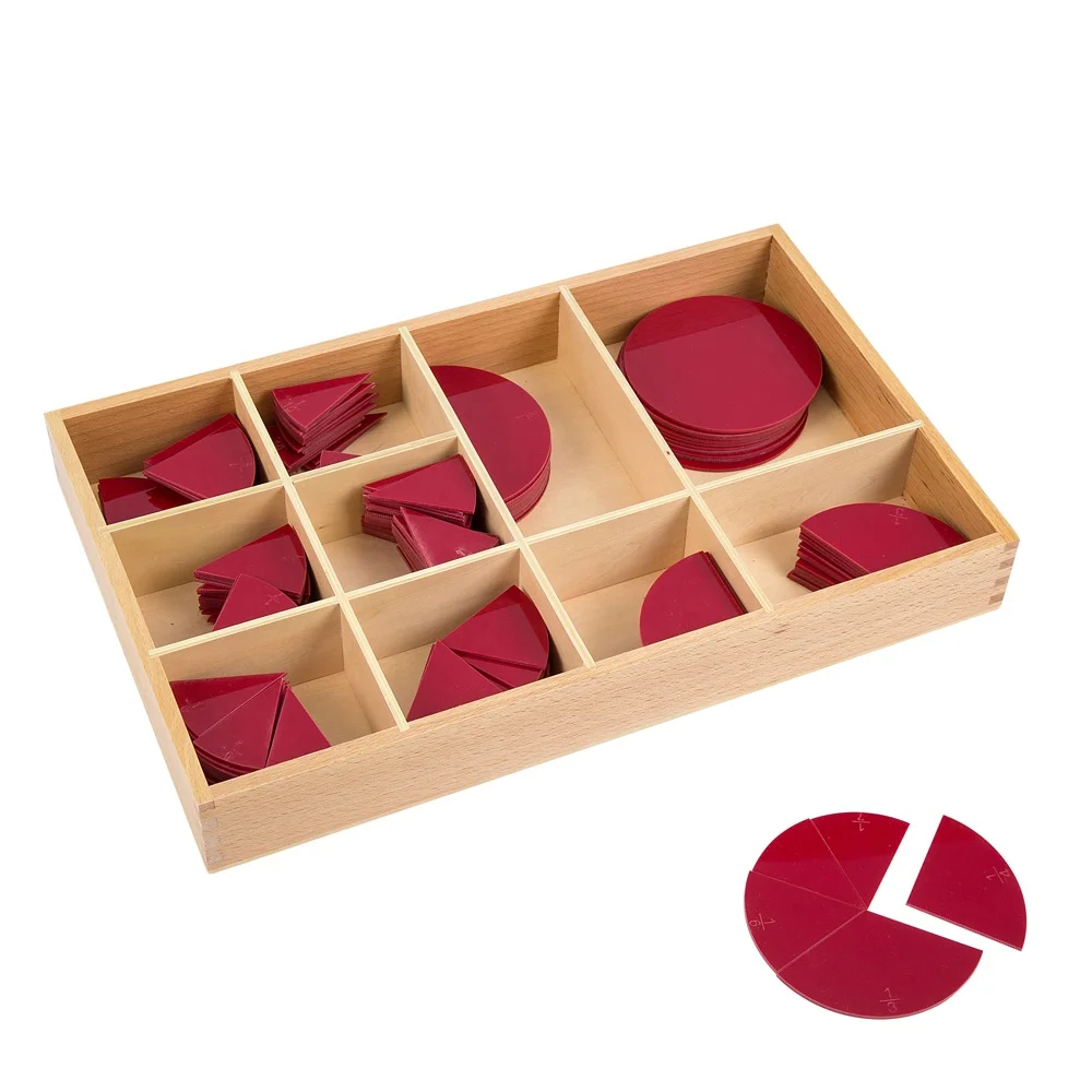 Wooden Montessori Fractions Math Toy Set OEM & ODM | LEADERJOY