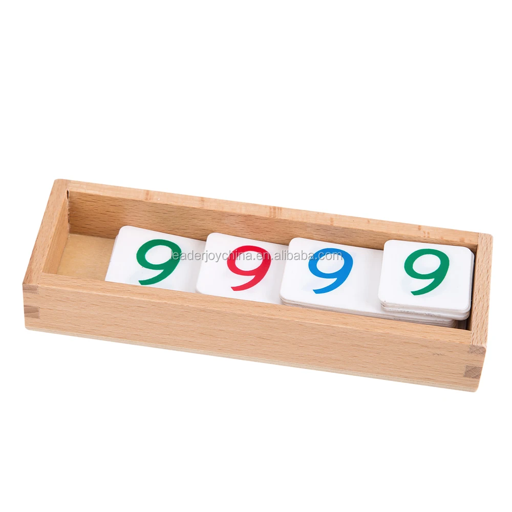 Montessori Math Number Cards with Box for Children - Educational PVC ...