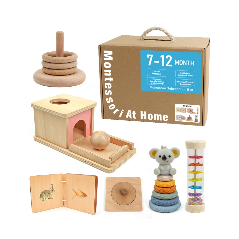 Montessori Object Permanence Box Toys for 1 Year Old Educational ...