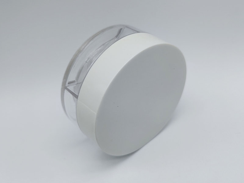 Popular 15g white circular plastic powder can container for cosmetic ...