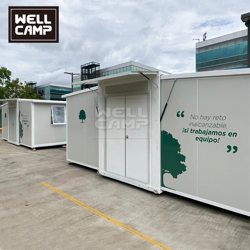 Modern Folding Expandable Container Home Sample Garden in Costa Rica ...