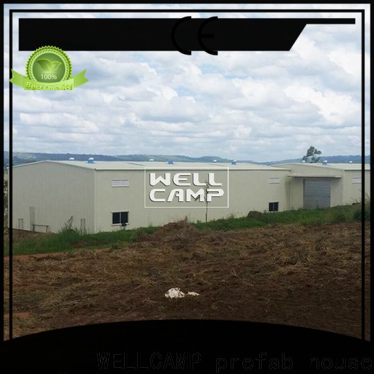 Strong Steel Workshop with Brick Wall for Goods | WELLCAMP, WELLCAMP ...