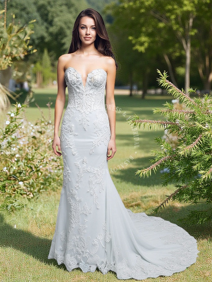 Wholesale Lace Bridal Strapless Sweetheart Neckline Beaded Gown RSW2149 ...