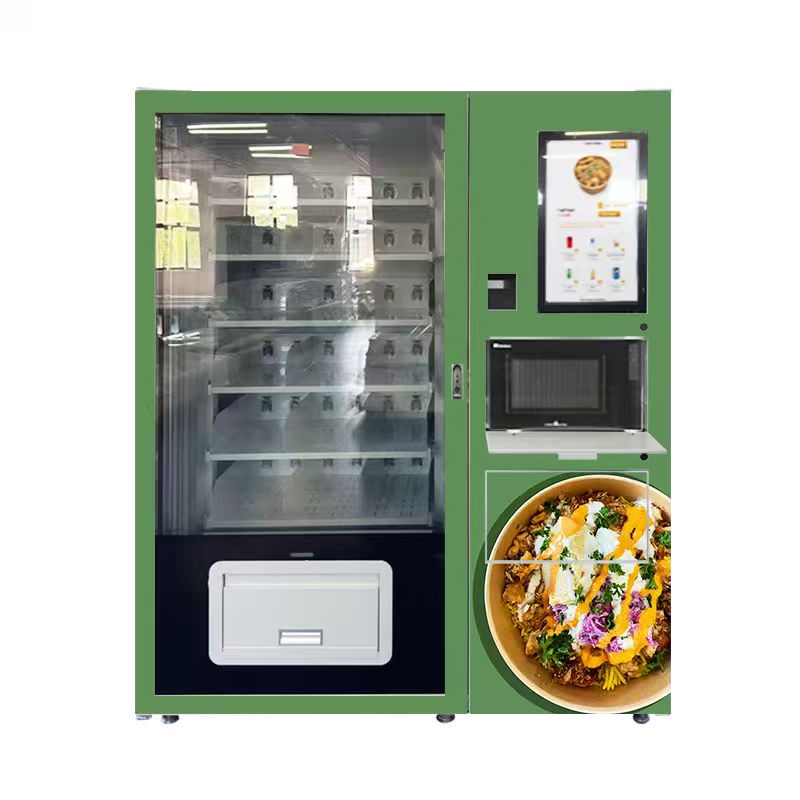 Commercial Fast Food Vending Machine with Dual Microwaves & Flexible ...