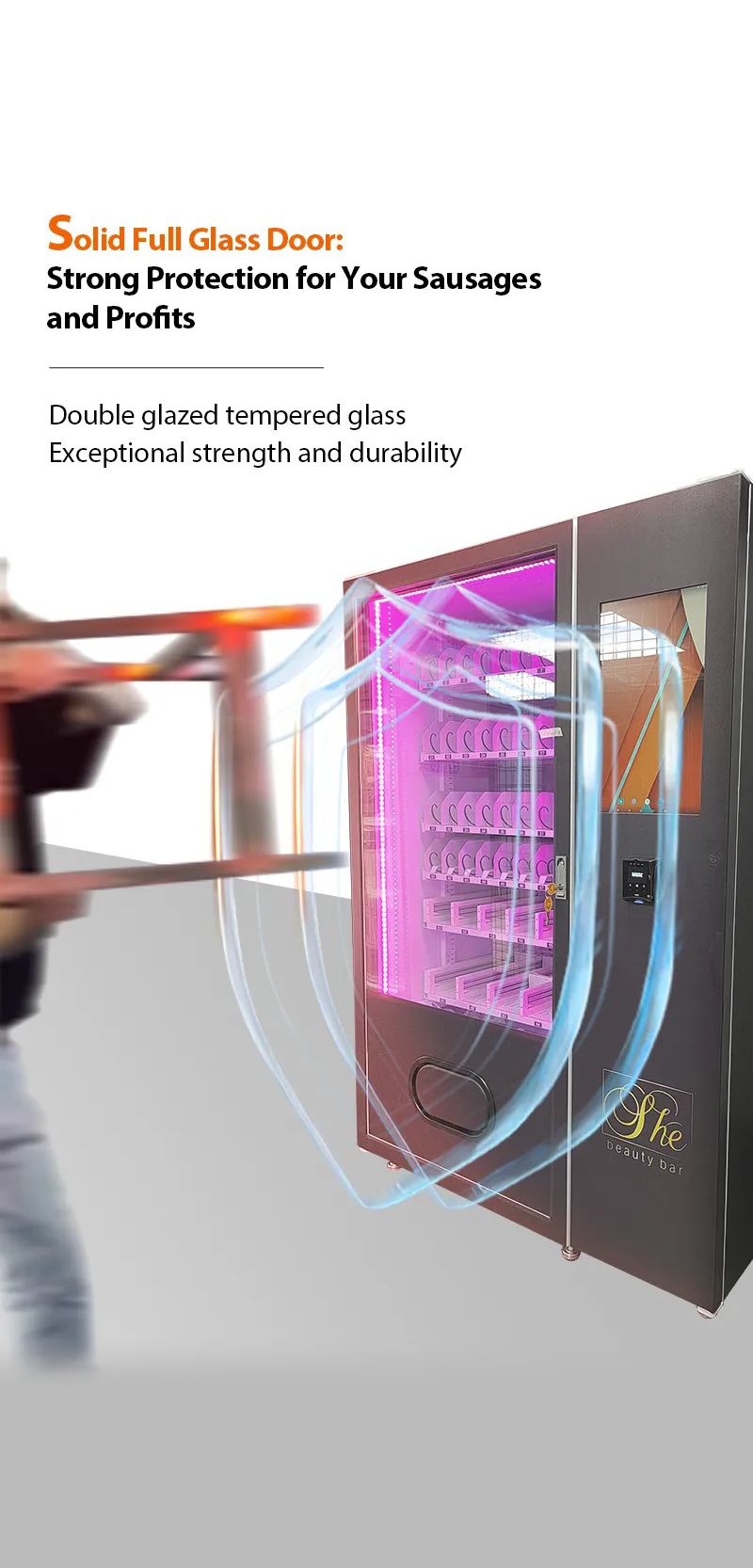 24/7 Deli Sausage Vending Machines with Refrigeration & Shelf-Life ...