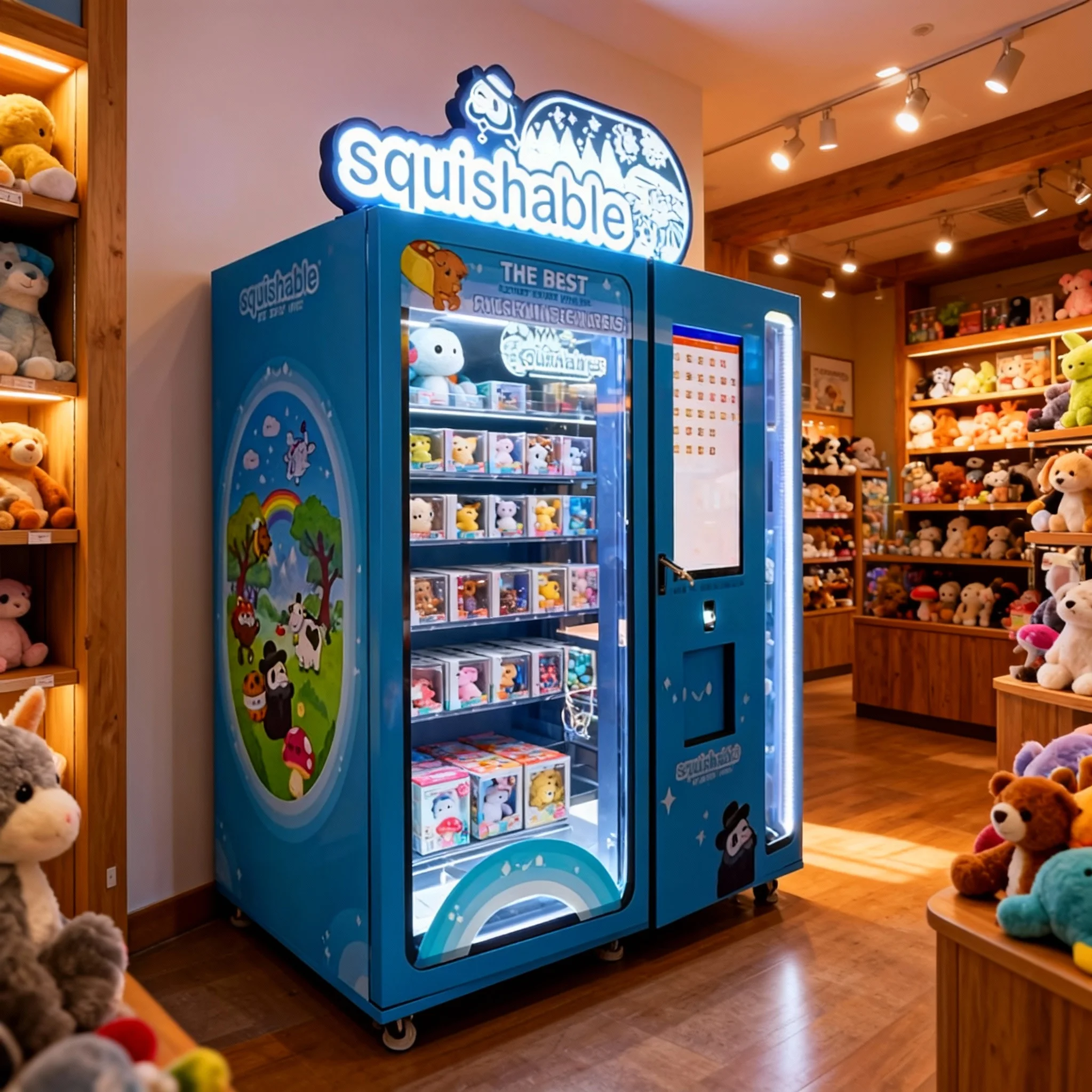 Toy Store Plush Toy Vending Machine with Extra-Large Capacity Channels ...