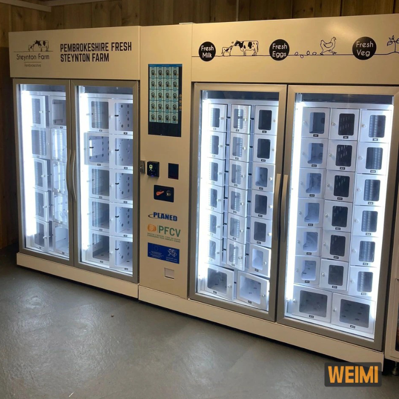 Combination Refrigerated Food Vending Machine Suitable for Farms Sell ...