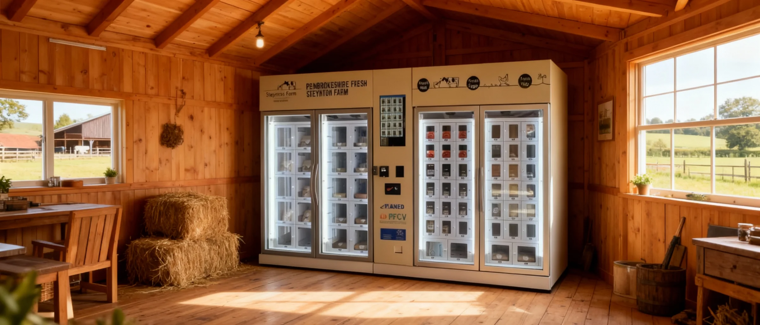Combination Refrigerated Food Vending Machine Suitable for Farms Sell ...