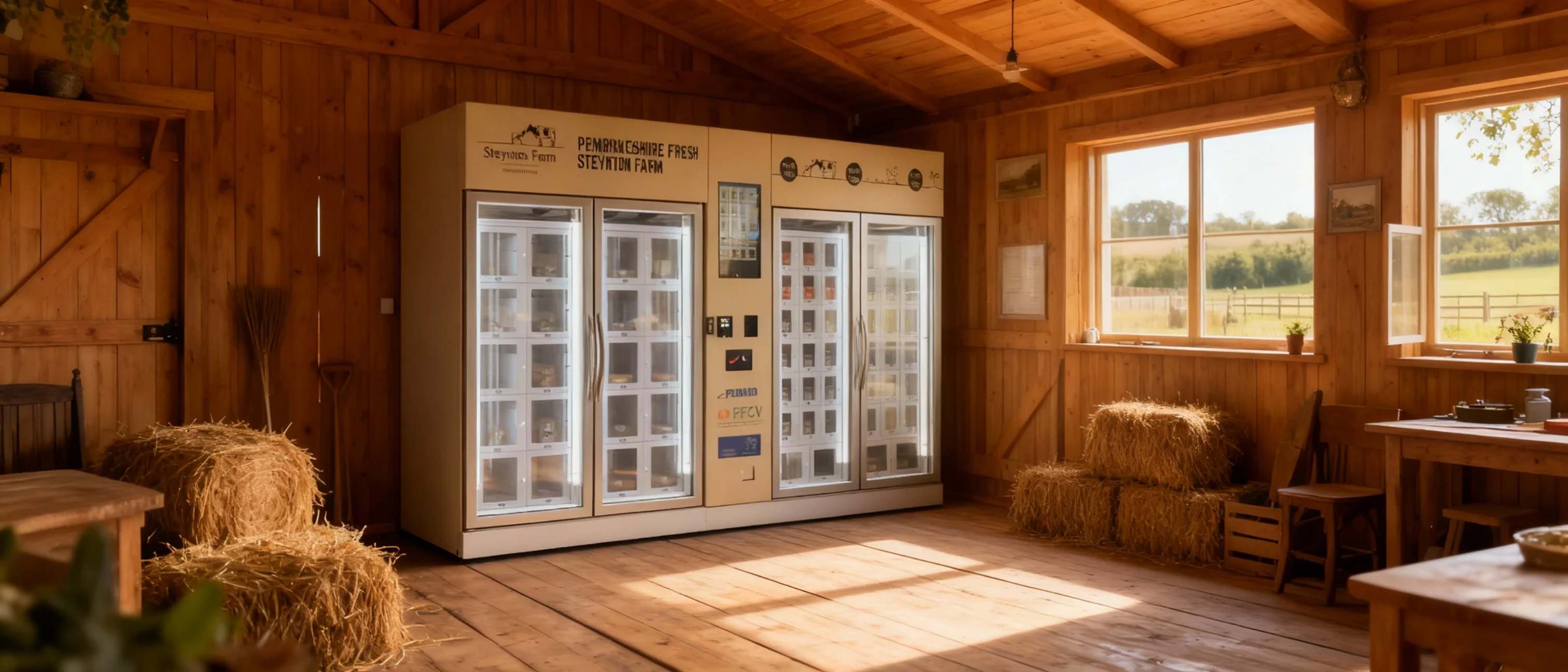 Combination Refrigerated Food Vending Machine Suitable for Farms Sell ...