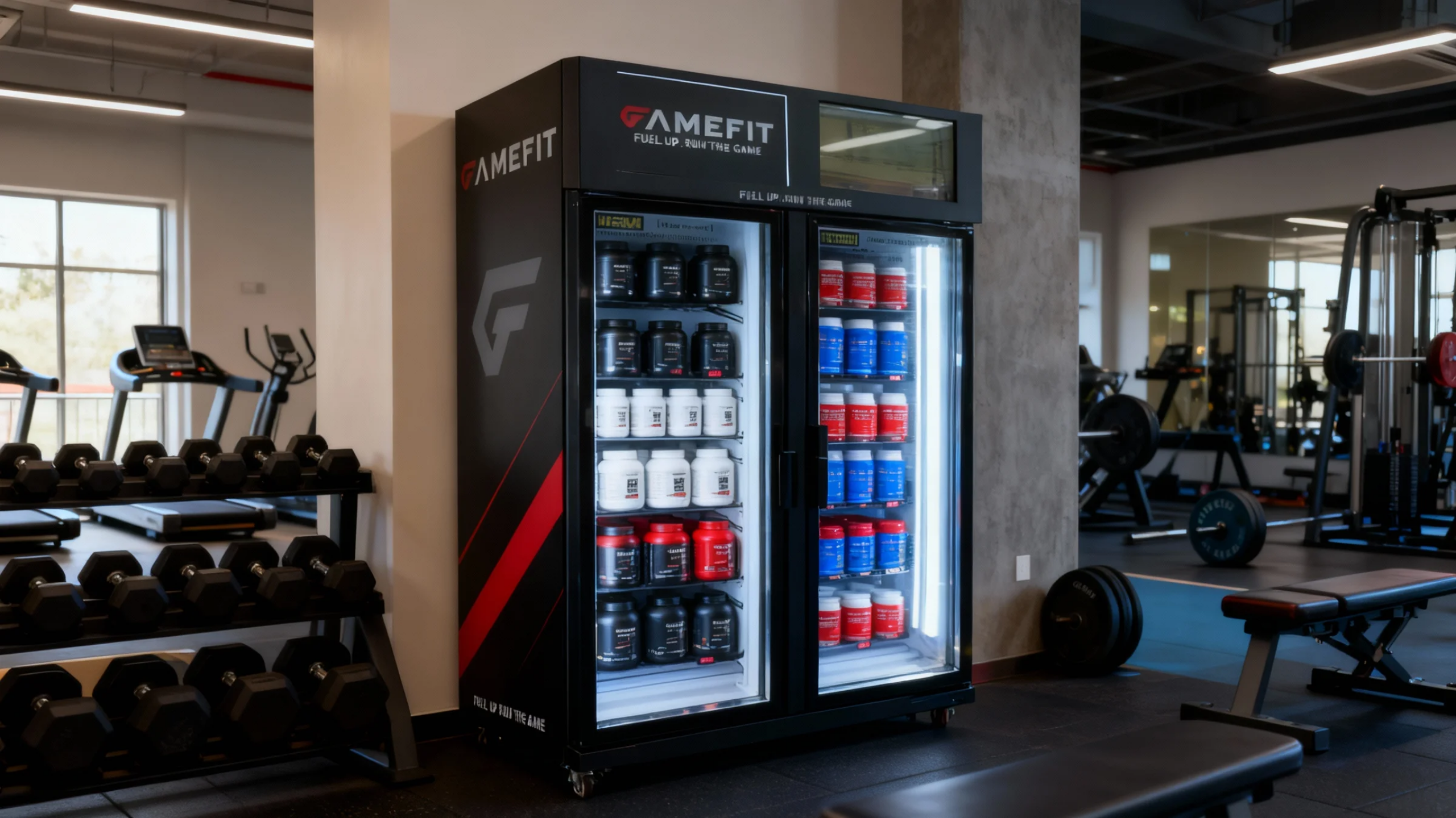 Boost Your Fitness Business Revenue with AI Fridge Vending Machines for ...