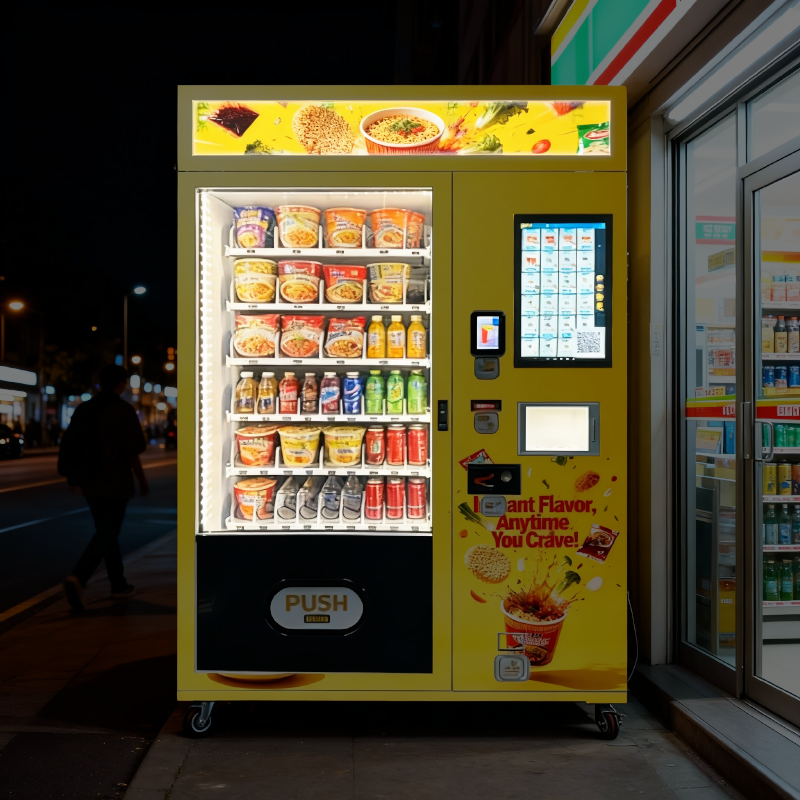A Profitable 24/7 Ramen Vending Machine with Built-in Hot Water and ...