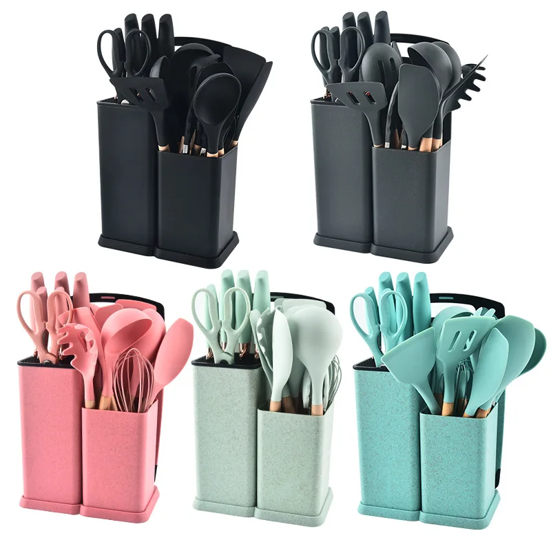 Silicone Kitchen Utensils 12 Piece Set - VTOP