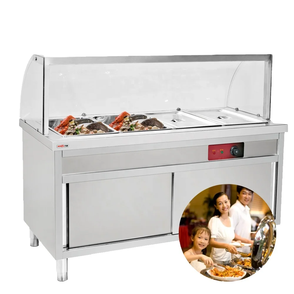 Commercial Restaurant Canteen Insulated Stainless Steel Steam Table ...