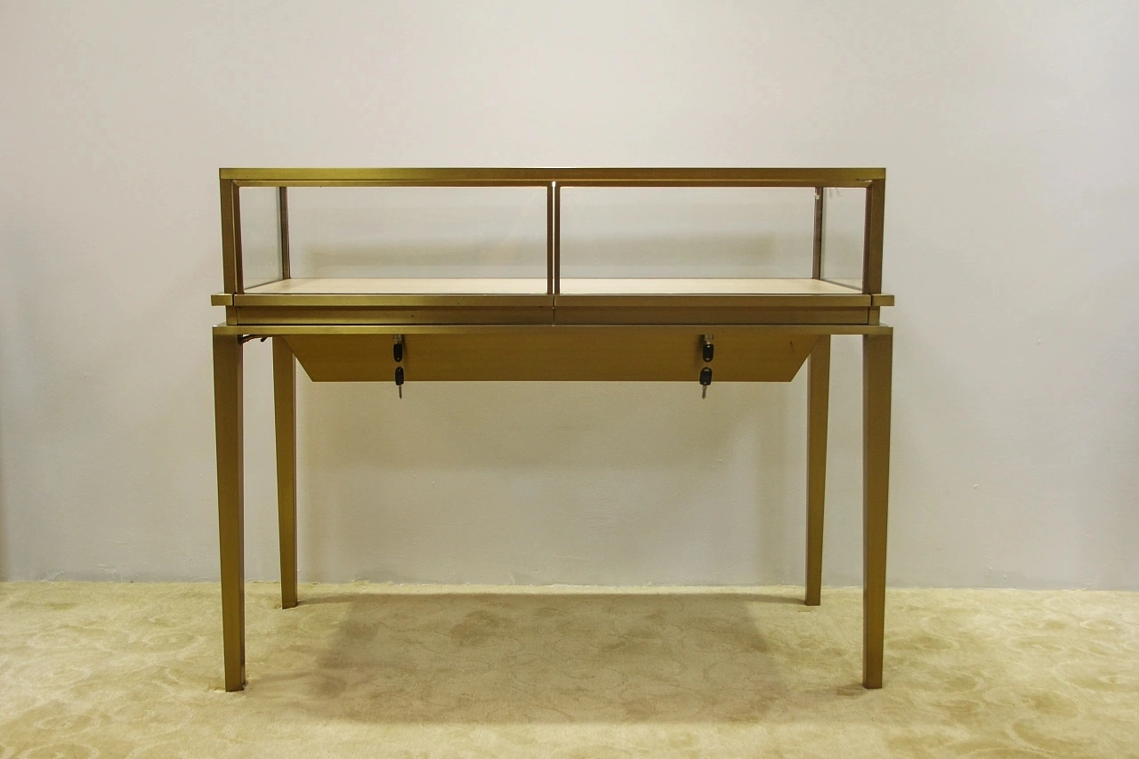 Custom Stainless Steel Jewellery Display Cabinet with LED Light YMF ...