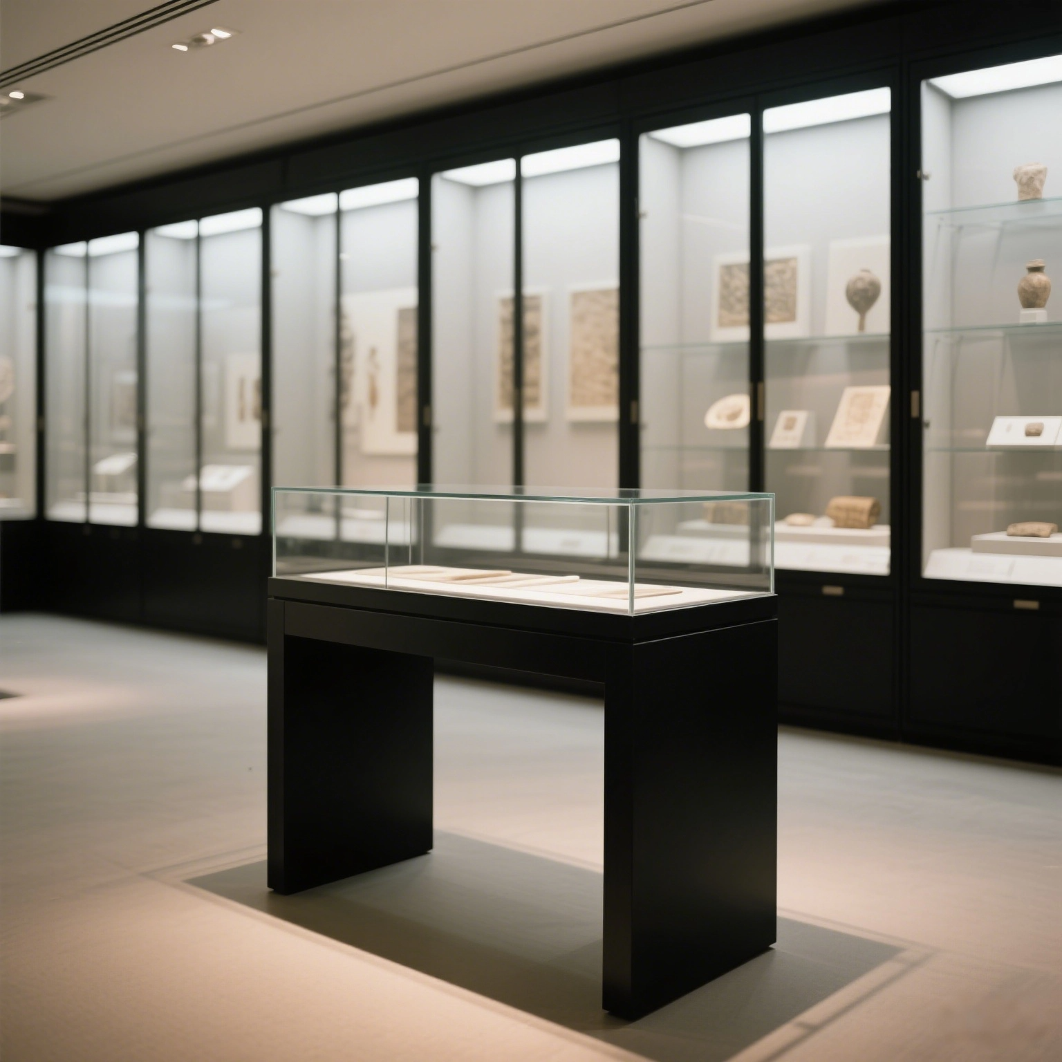 Custom Museum Display Cases Simple Desktop Glass Museum Showcases ...